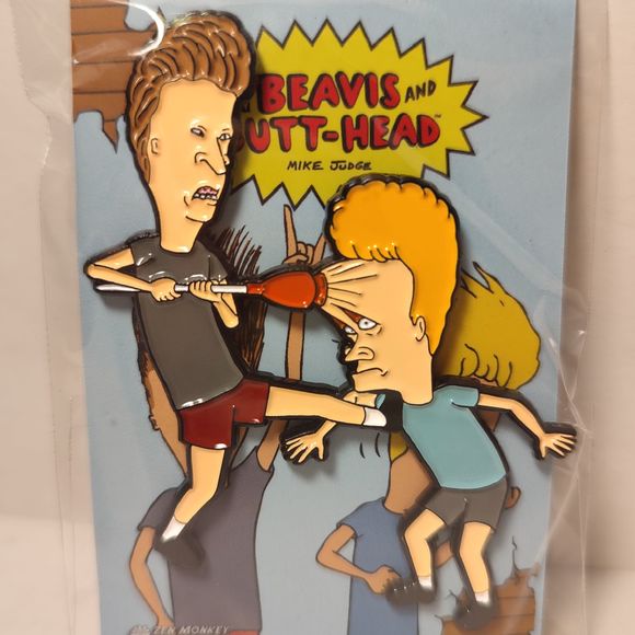 Mad TV | Jewelry | Beavis And Butthead Plunger Harassment Enamel Pin ...